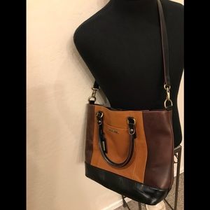 Tignanello | Bags | Tignanello Tricolor Leather Purse | Poshmark